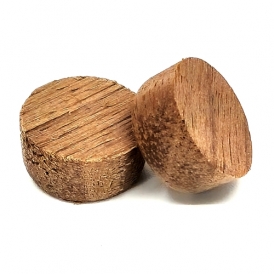 1-1/4" Walnut Side Grain Plugs | Shop Cincinnati Dowel & Wood Products